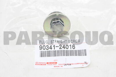 9034124016 Genuine Toyota PLUG (FOR FRONT DIFFERENTIAL DRAIN) 90341 ...