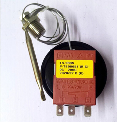1PCS New TS-200S P-TS00681(B-C) Temperature Switch B-C Knob 0℃-200℃ 1M ...