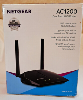 Netgear AC1200 Dual Band WiFi Router (Model R6120) | eBay