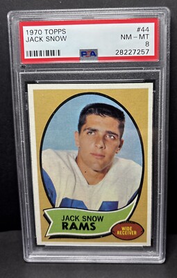 1970 Topps Jack Snow #44 PSA 8 | eBay
