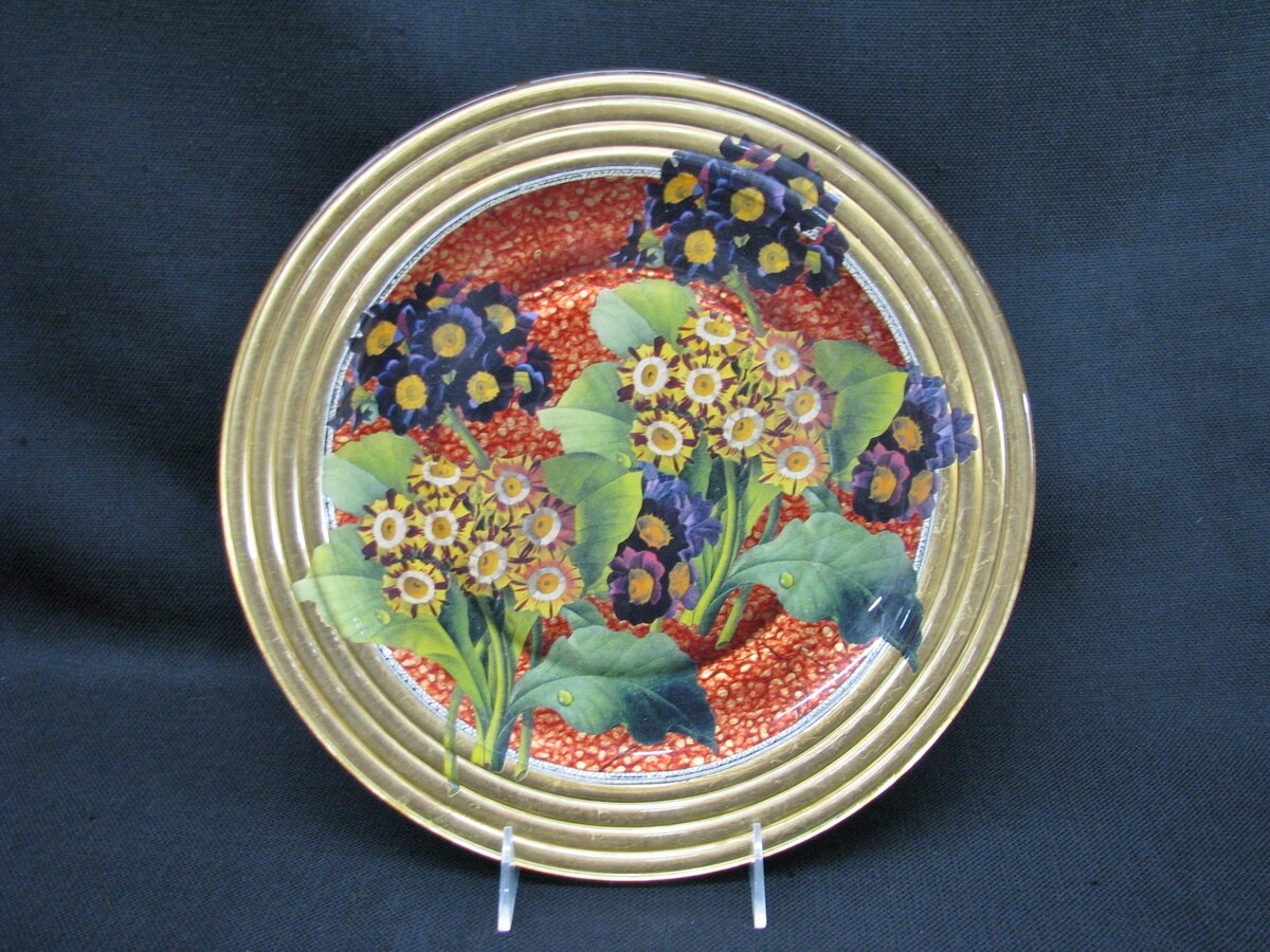 4 New Scott Potter 12" Chargers/Plates Ornamental Designs Decoupage ...