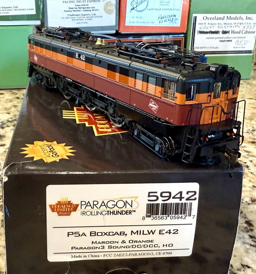 Broadway Limited HO Scale #5942 P5a Boxcab Engine Milw Road E42 DC/DCC ...