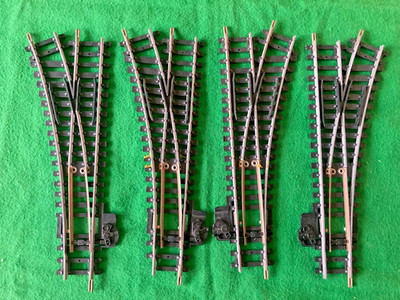 HORNBY OO TRACK POINTS R612 LEFT HAND & R613 RIGHT HAND (4) | eBay UK