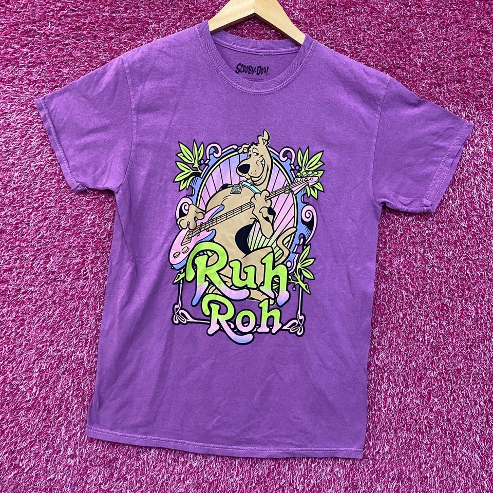 Scooby-Doo Ruh Roh Scooby Guitar Cartoon T-Shirt Extra Small | eBay
