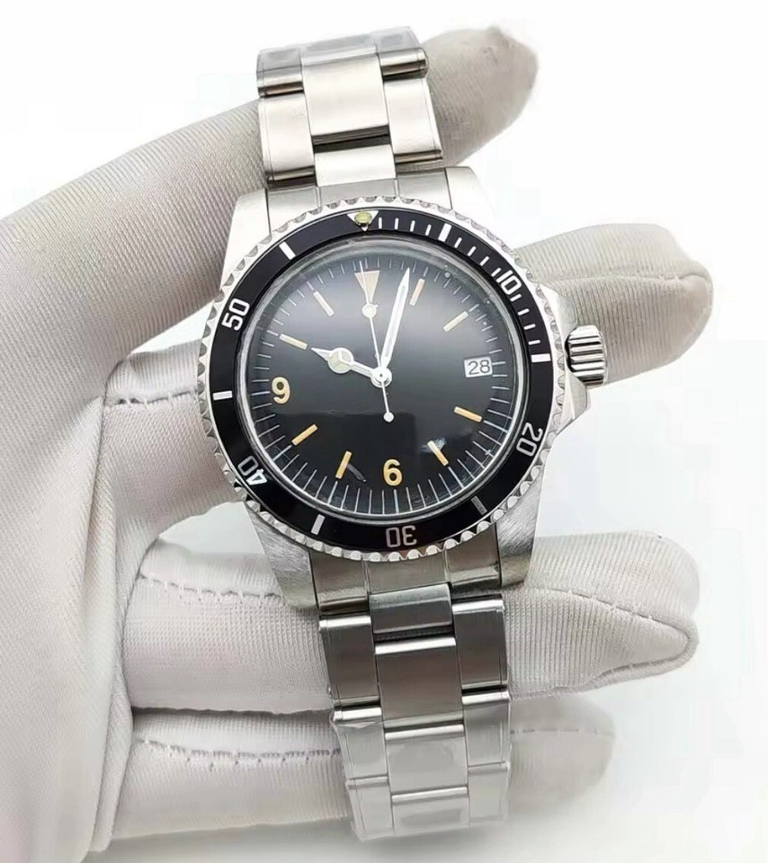 MILSUB VINTAGE AUTOMATIC NH35 MILITARY MOD SUBMARINE WATCH BUBBLE DOME ...