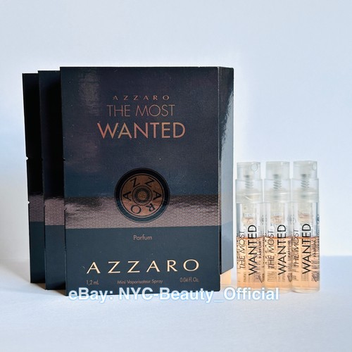 3 x Azzaro The Most Wanted Men Parfum Spray Samples 1.2ml each | eBay