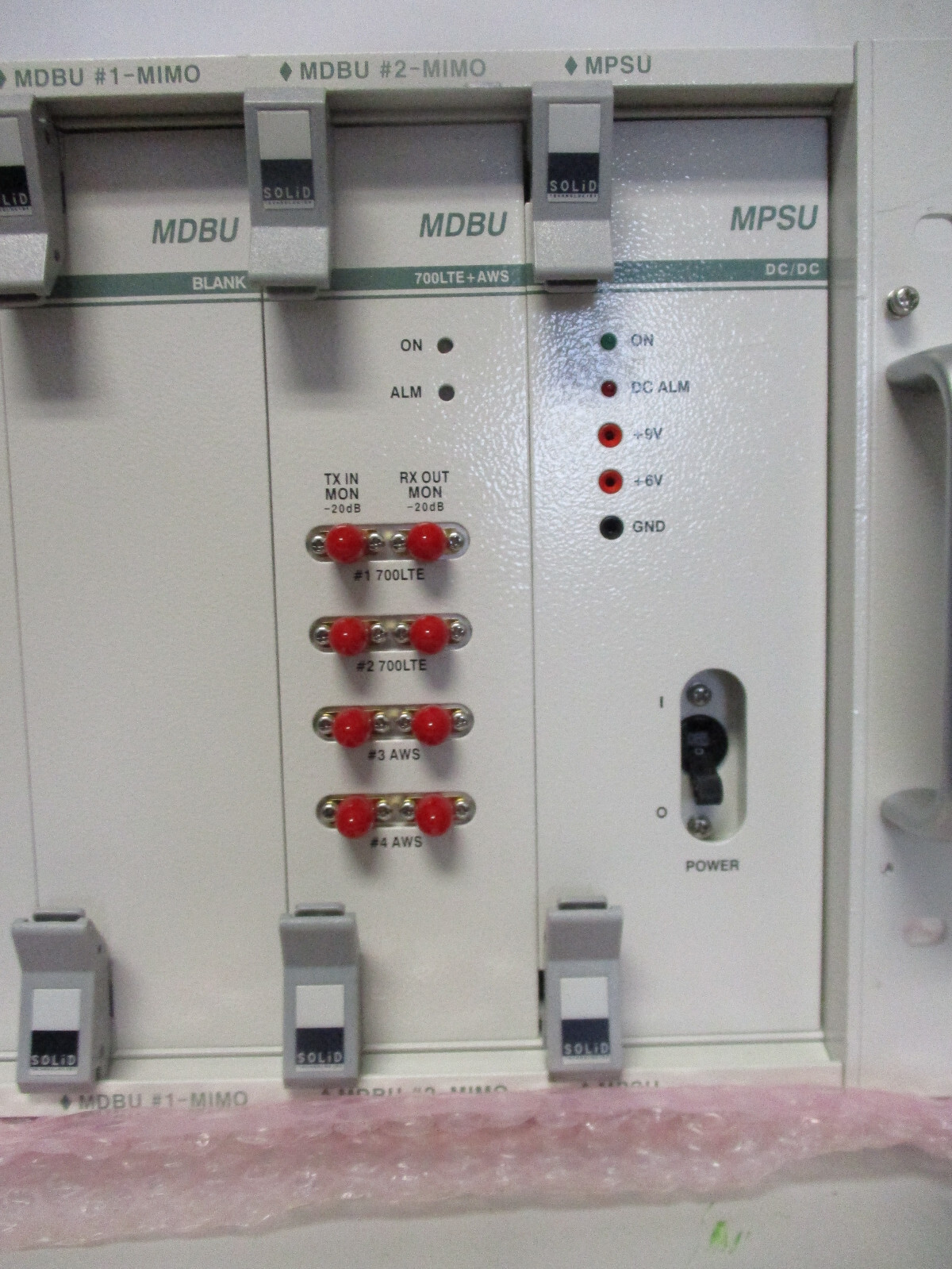 Solid Technologies single carrier das sc-biu chassis w/ modules 1900P +850C 700 | eBay