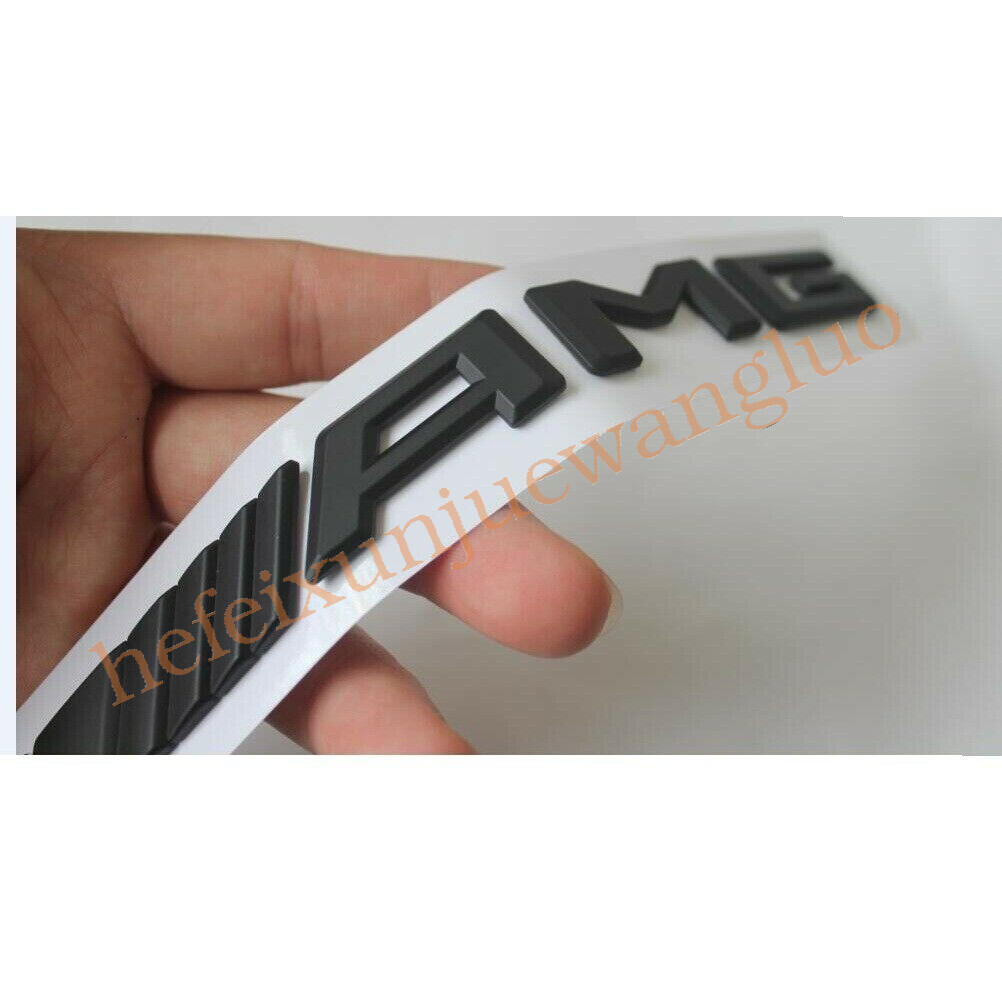 C-Class C63 Matte black Set Rear Trunk Emblem Decal Badge AMG/C63/V8 ...