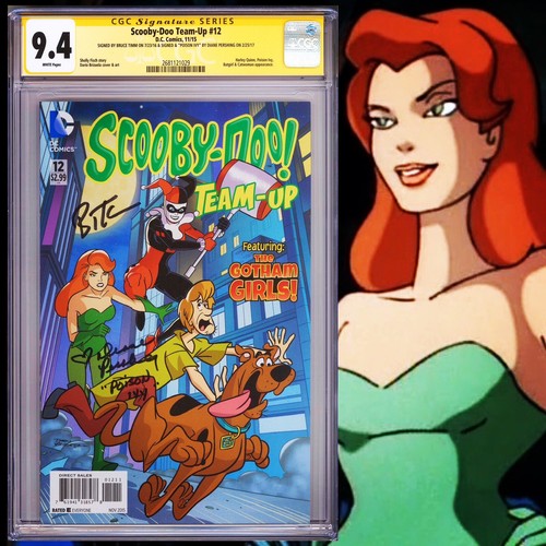 CGC 9.4 SS Scooby-Doo Team-Up #12 signed Pershing & Timm Harley Quinn ...