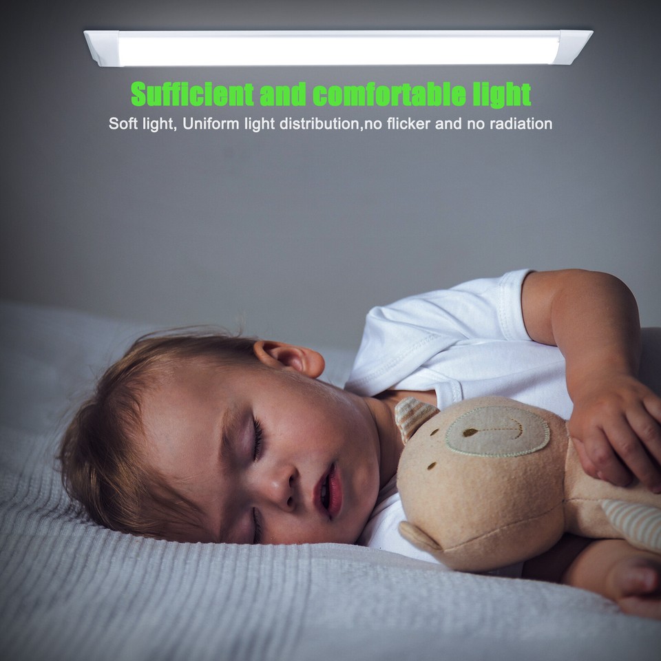 LED Slim Ceiling Batten Tube Light Linear Fluro Fluorescent 30CM 60CM ...