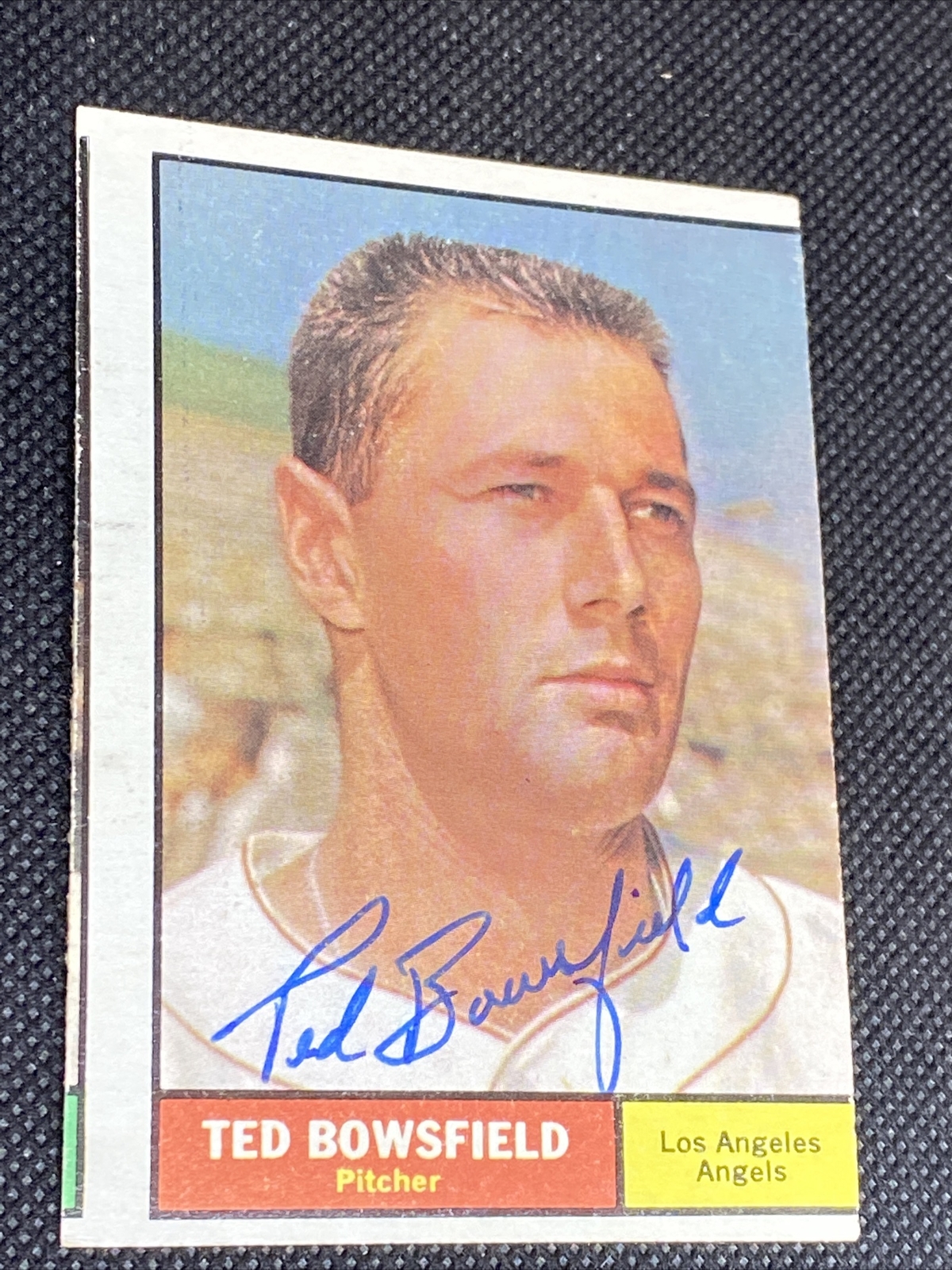 Ted Bowsfield Angels Signed Auto Autographed 1961 Topps Card #216 ~ COA | eBay