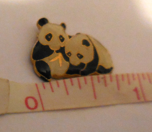 1 Pandas Panda Lapel Pin CWCA White and Black Color VTG animal | eBay