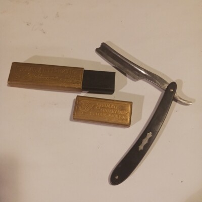 Shumate Cutlery Corp Tungsteel Straight Razor w/Original Golden Box ...