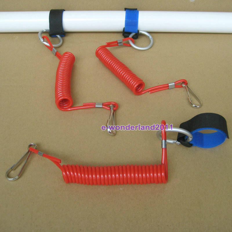 3pcs Kayak Canoe Boat Fishing Rod/Paddle Leash /Fishing Rod Leashes | eBay