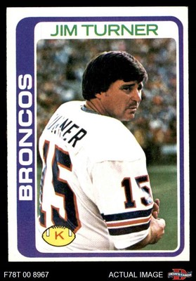 1978 Topps #12 Jim Turner Broncos Utah St 4 - VG/EX | eBay