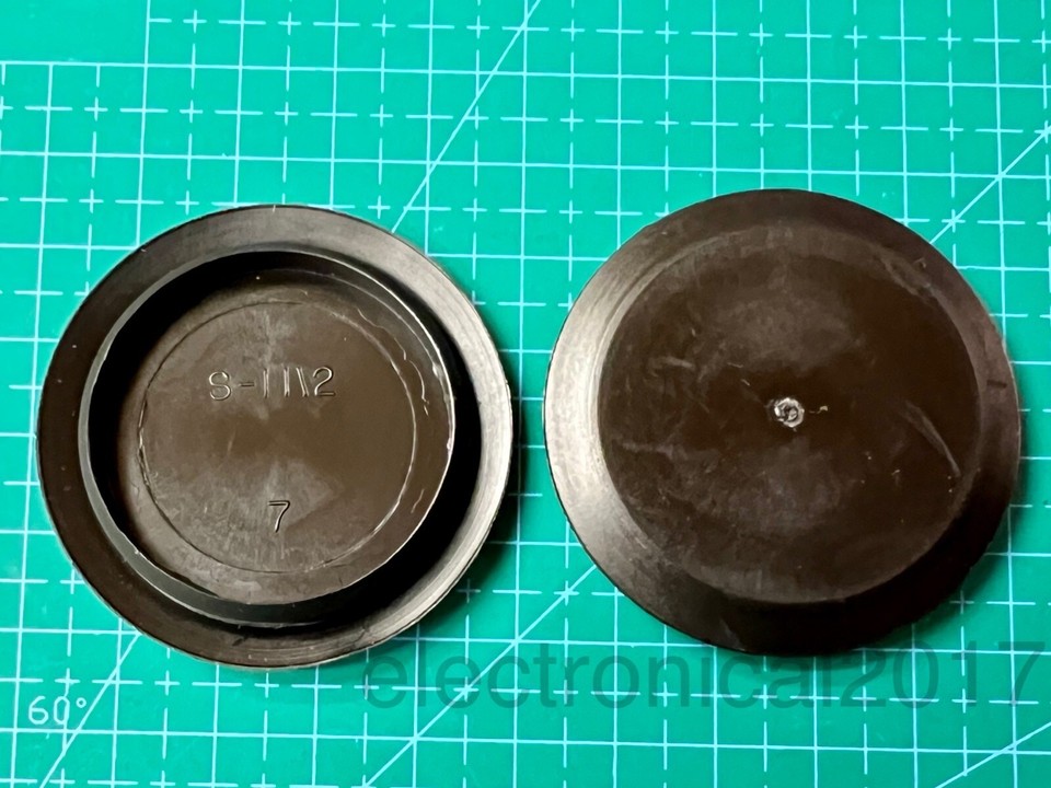 2pcs Essentra Push-fit Black Plastic Hole Plug for Sheet Metal, 1-1/2 ...