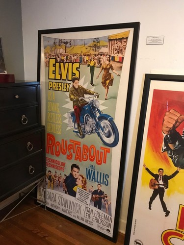 ROUSTABOUT ORIGINAL ELVIS PRESLEY BIKER MOTORCYCLE MOVIE POSTER 3 Sheet ...