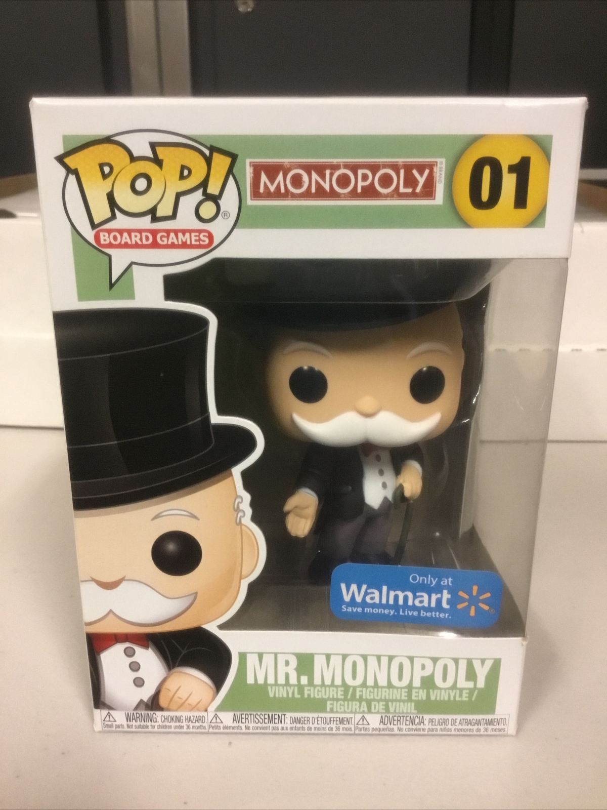 Funko Pop! Vinyl: Monopoly - Uncle Pennybags - Walmart (Exclusive) #1 ...