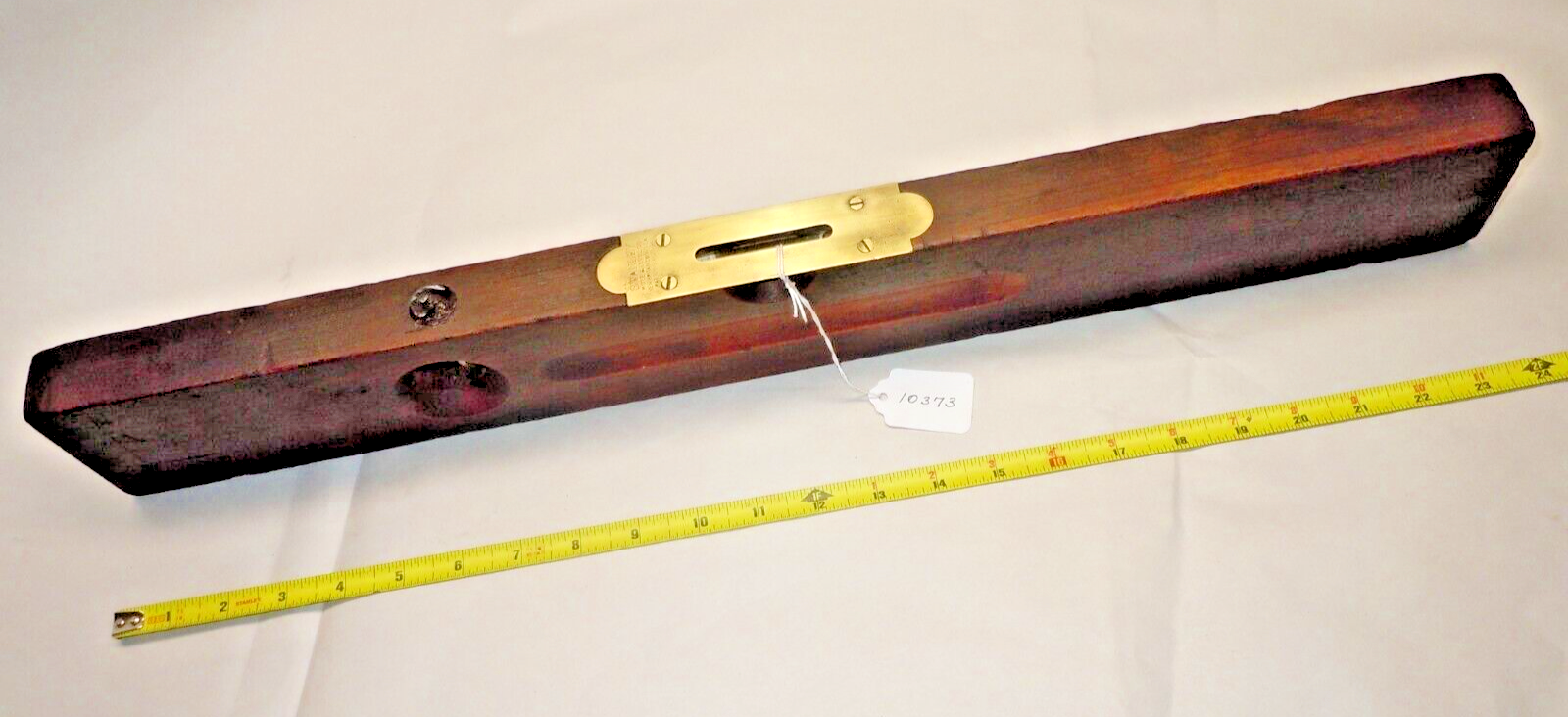 Level, STANLEY RULE & LEVEL Woodworkers 24" Wooden Level , Pat'd 6-23 ...