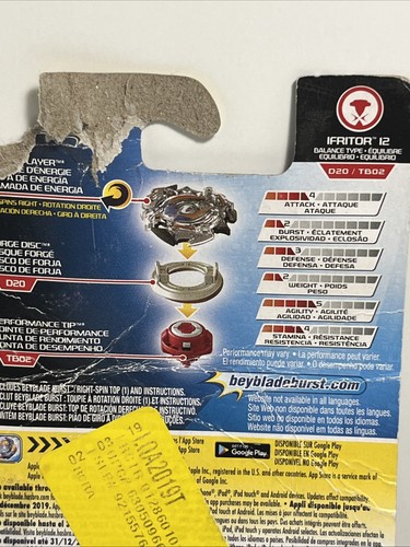 Ifritor I2 And Istros I4 Lightning-X Beyblades Lot | eBay