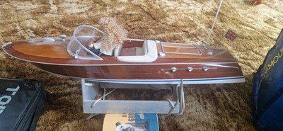 Riva volere Yacht 1:14 22" Wooden model RC boats finish model | eBay UK