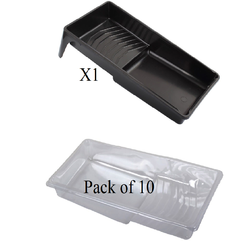 Prodec 4" Paint Tray + 10 x Tray Liners Quick Colour Changes 4 Inch ...