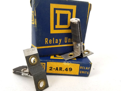 AR .49 SQUARE D Overload Relay Thermal Unit Lot of 2 (TWO boxes of 2 ...