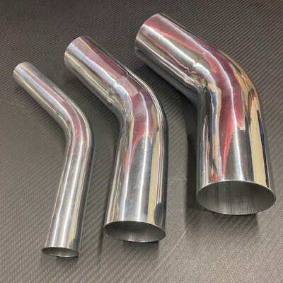 45 Degree Aluminium Pipe Unswaged 38mm to 80mm O/D **STOCK CLEARANCE ...