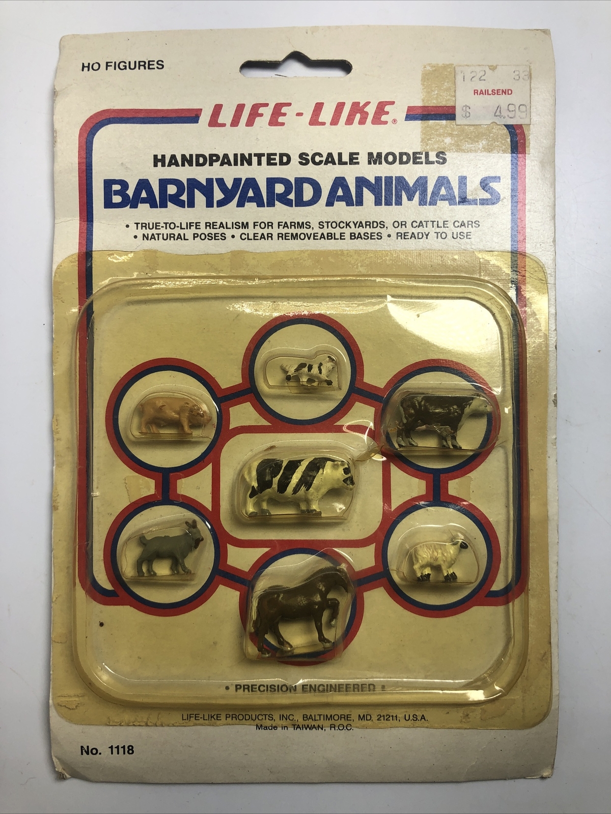 Vintage HO Figures Life Like HandPainted Scale Models Barnyard Animals ...