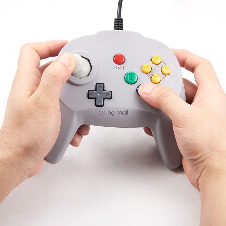 Mini N64 Wired Controllers Joystick Dual Z Button For Nintendo 64 Video ...