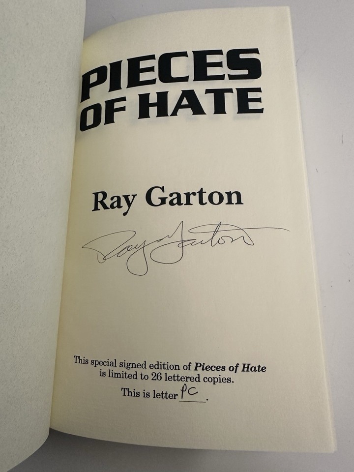 Signed Lettered PIECES OF HATE Ray Garton Cemetery Dance PC | eBay