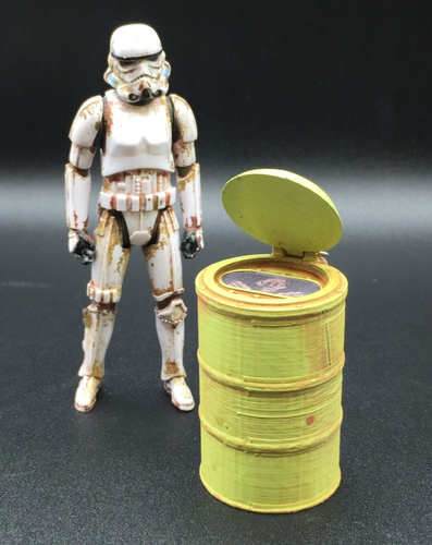 1 CUSTOM TAR MAN BARREL for 3.75" STAR WARS GI JOE FIGURE DIORAMA (D32 ...