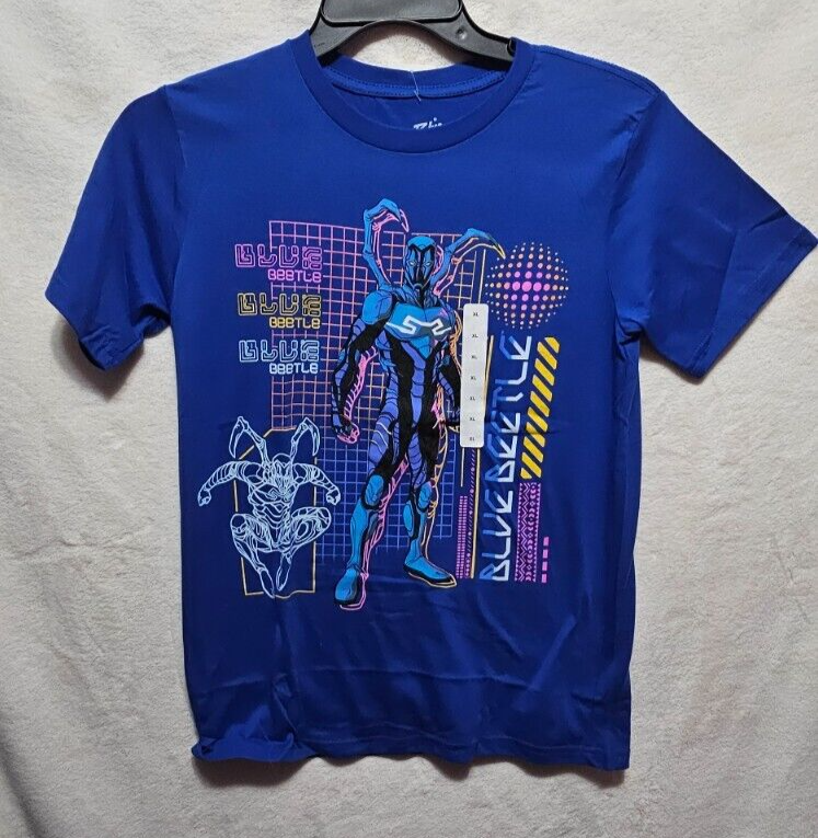 Blue Beetle NEW♈Boy's MAD ENGINE Printed SS T shirt (Target) size XL ...