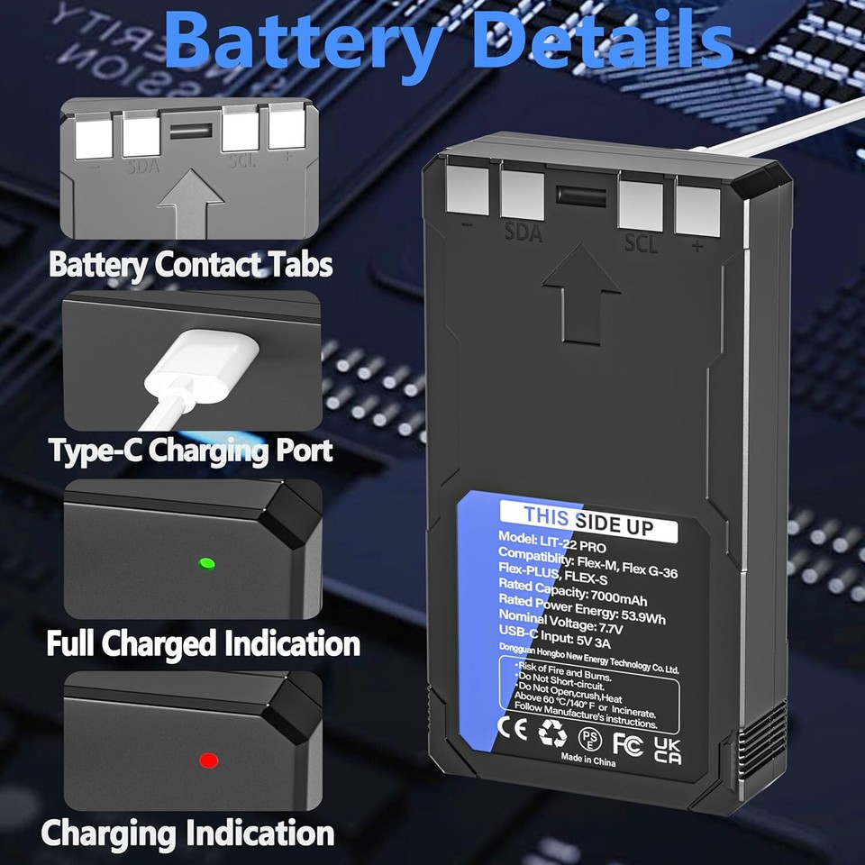 2-Pack New LIT-22 Battery For SPYPOINT LIT-22 Pro Hunting Cellular ...