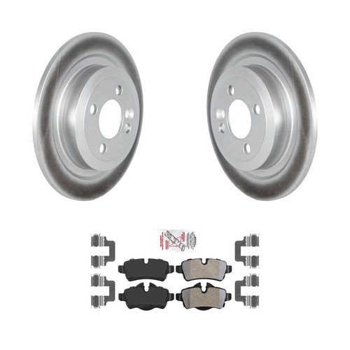 For Mini Cooper Rear Coated Disc Brake Rotors And Semi-Metallic Pads ...