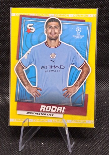 Rodri card common - Man City - Topps UCL Superstars Season 22/23 - #3 ...