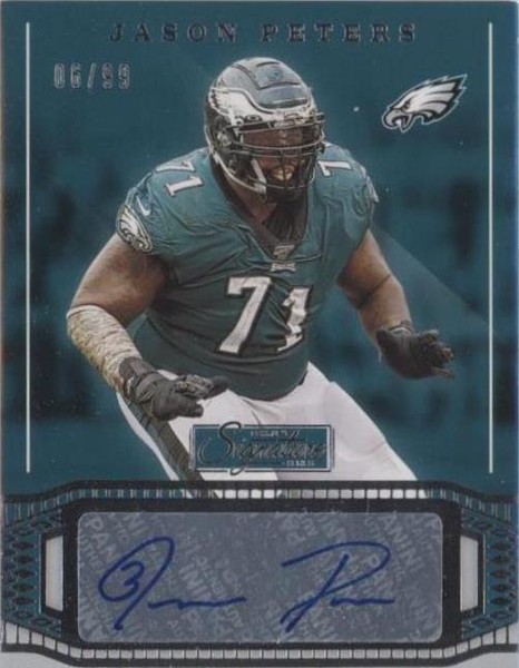 2019 Panini Chronicles - Signature Series #SS11 Jason Peters /99 (AU ...