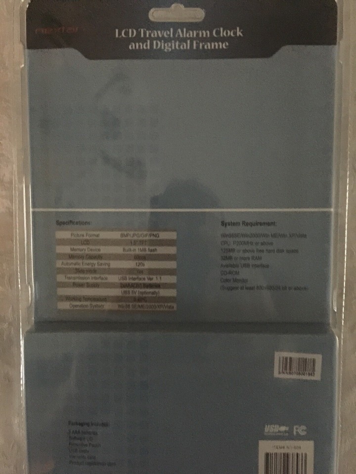 Nextar LCD Travel Alarm Clock and Digital Frame - New | eBay