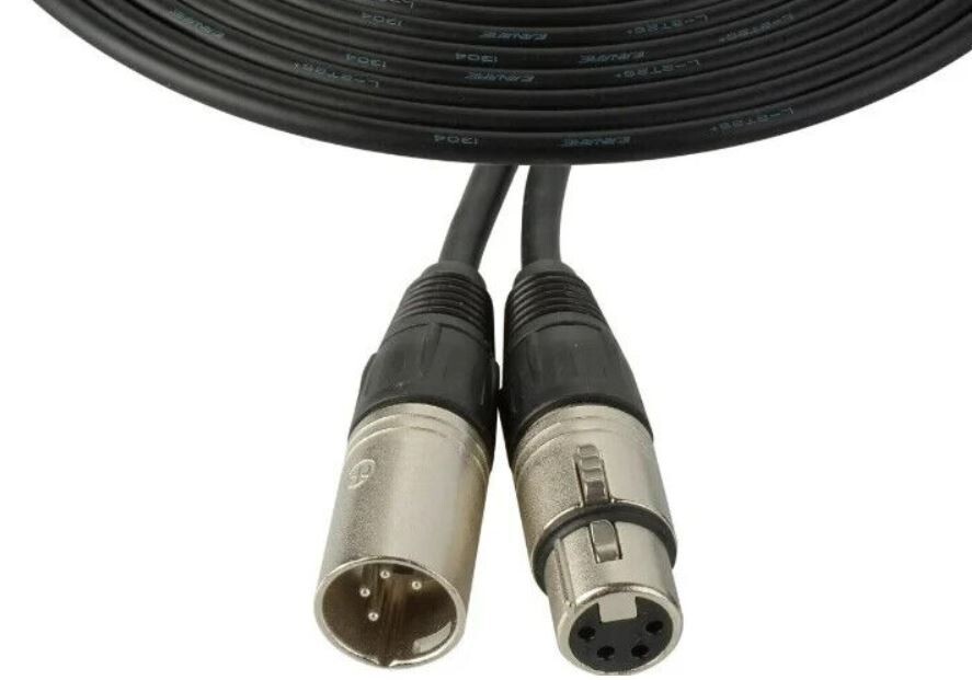 Telex /Audio /Canare DC Power Cable 4-Pin XLR Male to Female Black. 2 ...