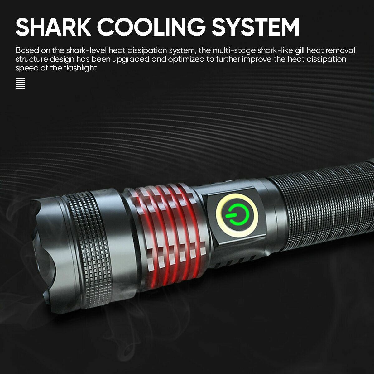 Super Bright 100000lm 70w Xhp70 LED Flashlight Tactical Torch Zoom ...