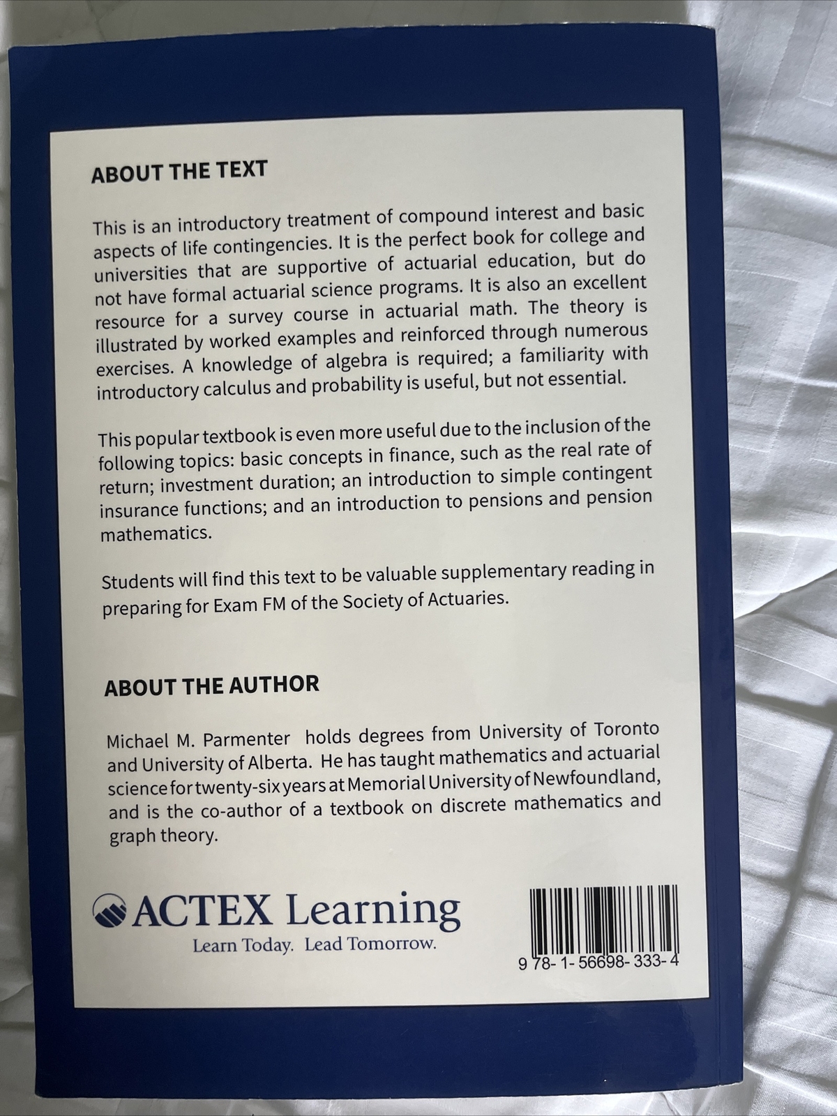 Theory of Interest and Life Contingencies with Pension Applications : A Problem-Solving Approach ...