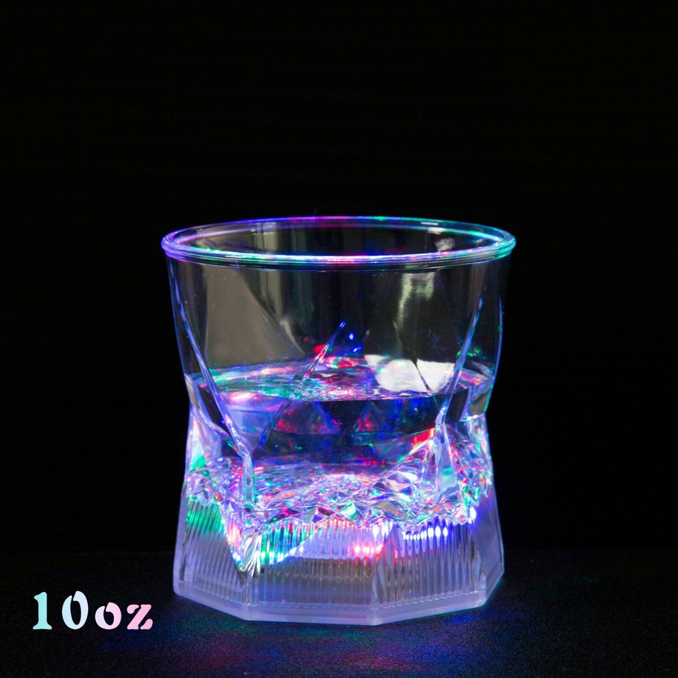 2 LED Party Tumblers Light up Glasses Cups Mugs Goblets Fun Light Up ...