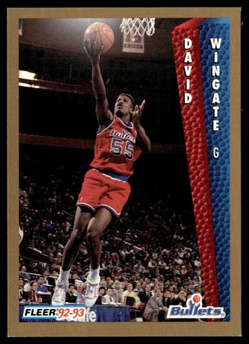 1992-93 Fleer David Wingate Washington Bullets #237 | eBay