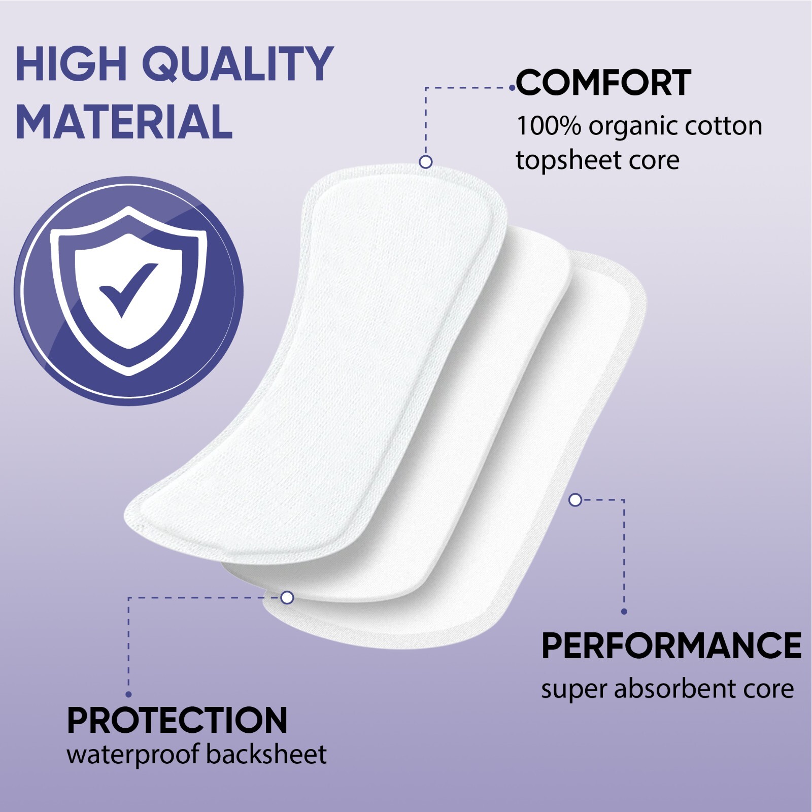 84 x Incontinence Pads Women with Adhesive Strip | Pads for Women ...