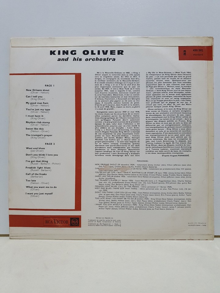 LOT 3 LP 33T JAZZ LOUIS ARMSTRONG KING OLIVER DUKE ELLINGTON 50'S 60'S ...