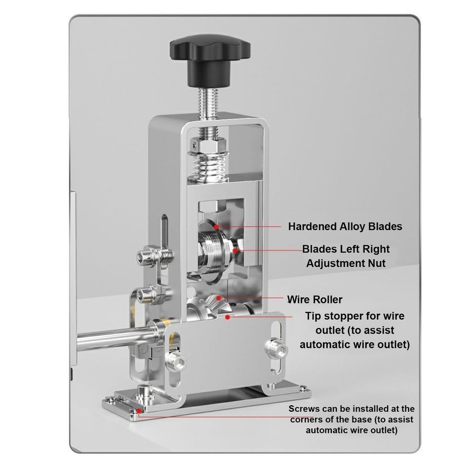 Manual Wire Stripping Machine 0.04-1in Portable Drill Powered Hand ...
