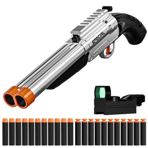 Toy Gun Soft Bullets,Rifle Short Double Barrel Shotgun Toys Foam ...