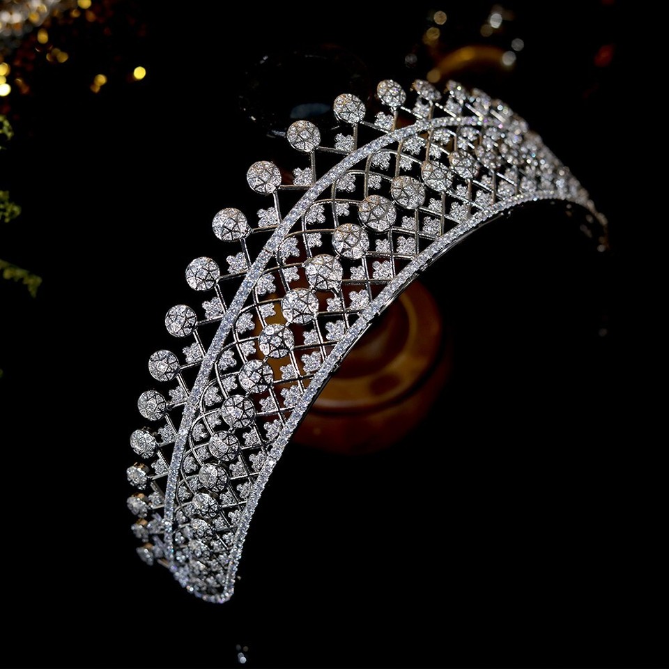 Princess Full Zircon Bridal Tiaras Crowns Crystal Headpieces Wedding ...