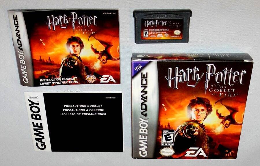 Nintendo Game Boy Advance GBS Harry Potter And The Goblet Of Fire Game ...