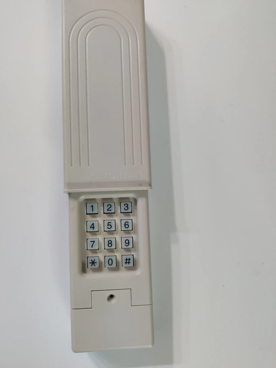 Program Clicker Keypad Garage Door